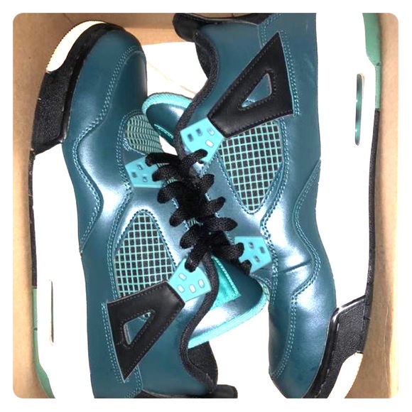 Jordan | Shoes | Air Jordan Retro 4s Teal | Poshmark